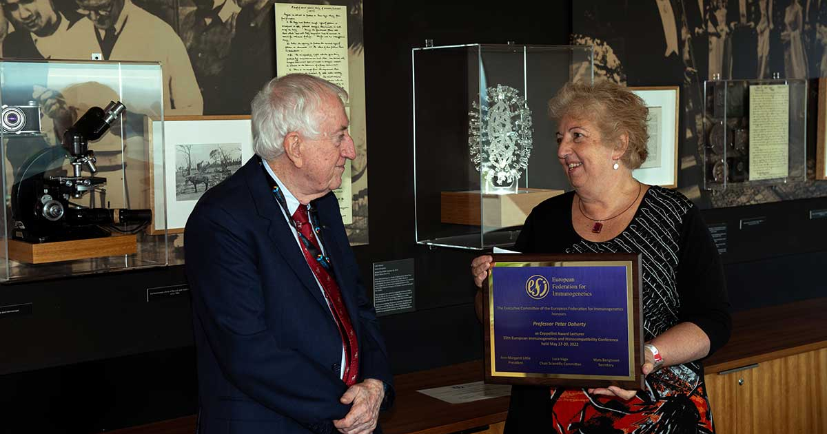 Nobel Laureate Professor Peter Doherty awarded Ceppellini Lecture award | Doherty Website