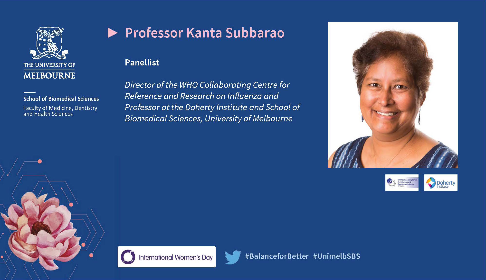 My Brilliant Career: Professor Kanta Subbarao | Doherty Website